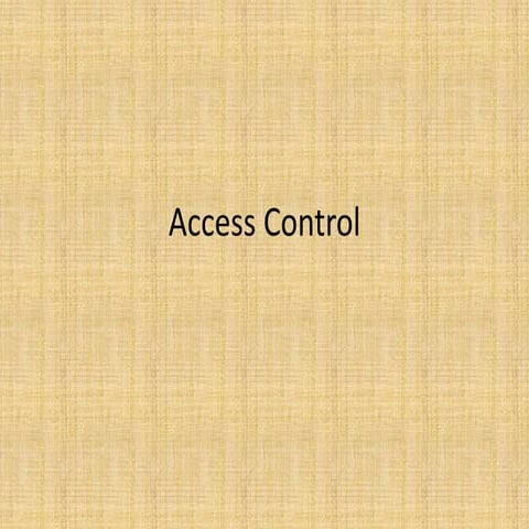 6, access control | PPT