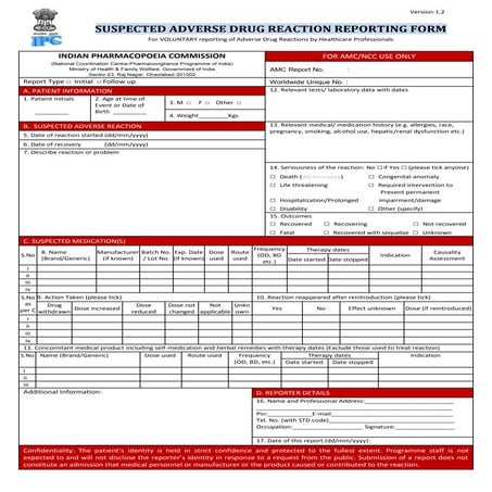 ADR Form version 1.2 2015 | PDF