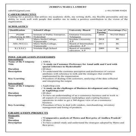 Anitha General Resume | DOCX