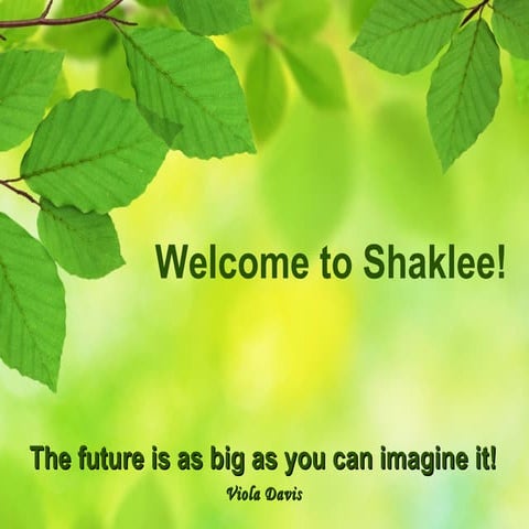 All about Shaklee - with 6 Action Steps | PPT