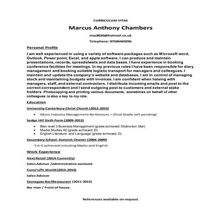 Ricky bush Resume | DOC