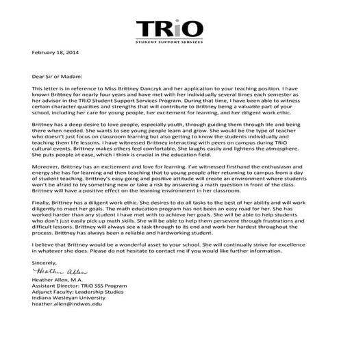 letter of reference Heather Allen copy | PDF