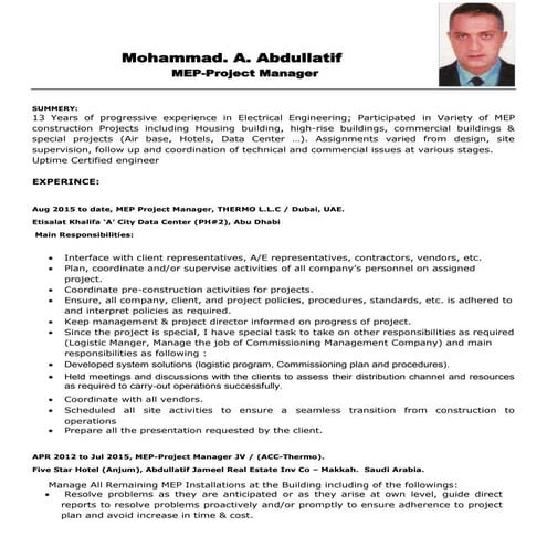 API 510 RESUME | DOCX