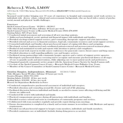 RW Resume June 2016 | PDF