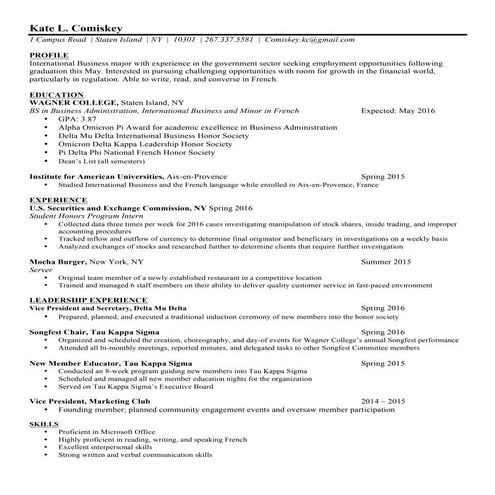 ComiskeyKResume | PDF