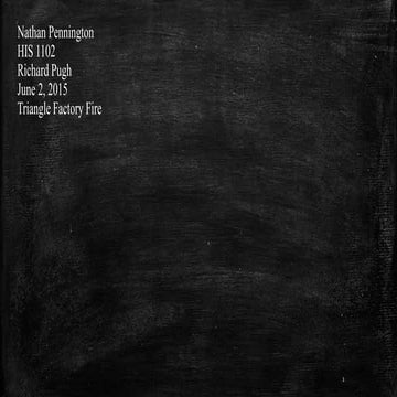 Triangle Factory Fire | PPTX