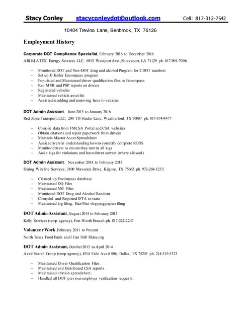 Stacy Conley presentations