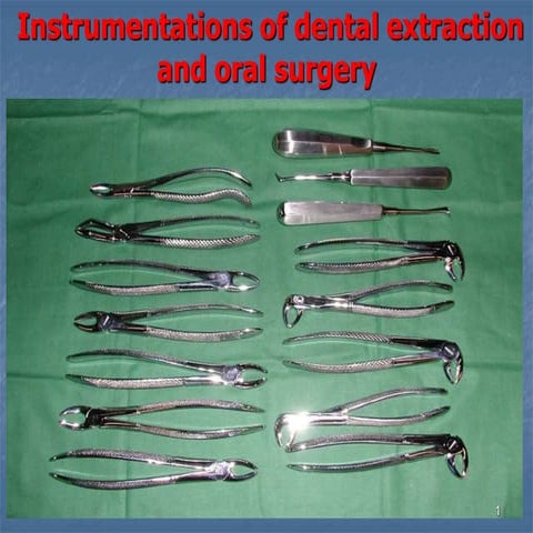 Oral Surgery- Basic Instruments for Exodontia | PDF