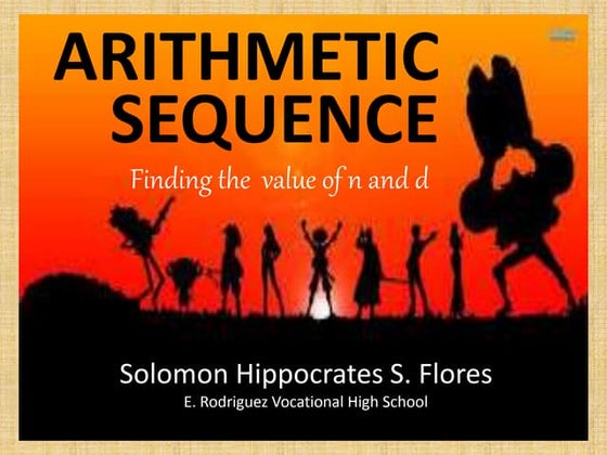 Arithmetic Sequence And Series Sample Exercises And Problems Pptx