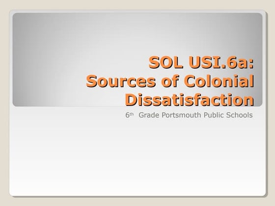 5d colonial relationships | PPT