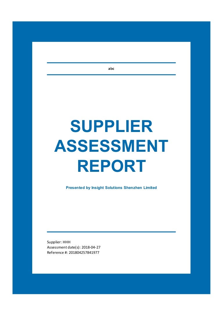 Supplier Assessment Sample Report What You Can Expect supplier-assessment-sample-report-what-you-can-expect