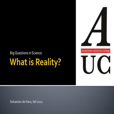 9 What Is Reality? | PDF