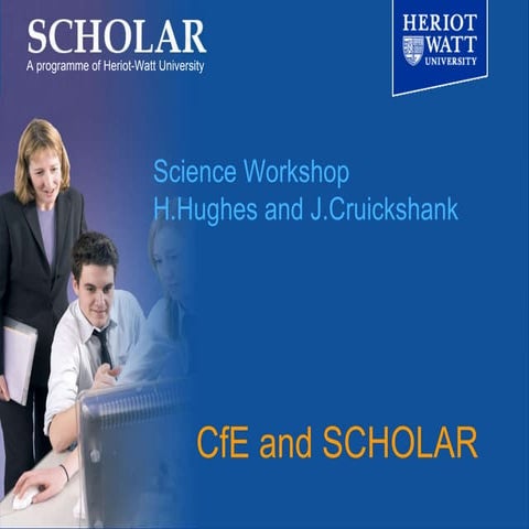 SCHOLAR Conference 2011 - Welcome and Introduction | PPT