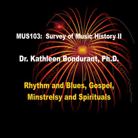 6 B. Rhythm And Blues Gospel | PPT