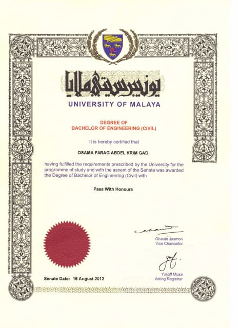 certificates and transcripts | PDF