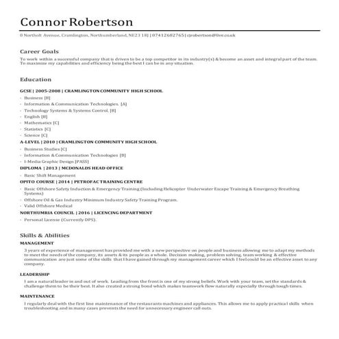 CV - Thabo Mashita | DOCX