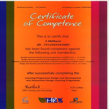 Cert in Learning and Assessment Design and Instrument Evaluation | PDF