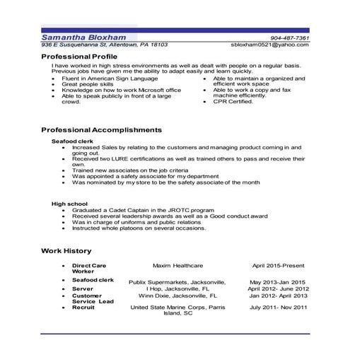 Sam resume 2 | DOCX