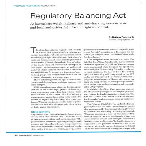 Regulatory Balancing Act | PDF
