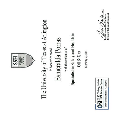 UT at Arlington - SSH Oil & Gas | PDF