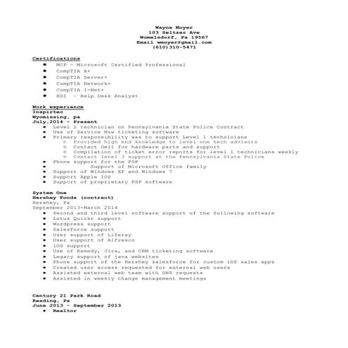 WayneMoyerresume2015 | DOCX
