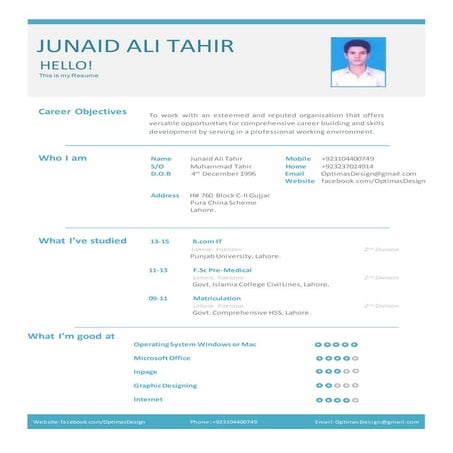Resume-Junaid Ali Tahir | PDF