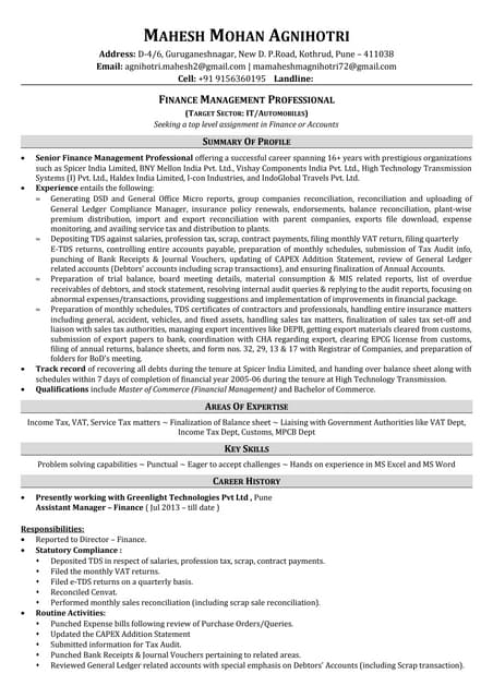 Dharmendra Jain CV | DOC