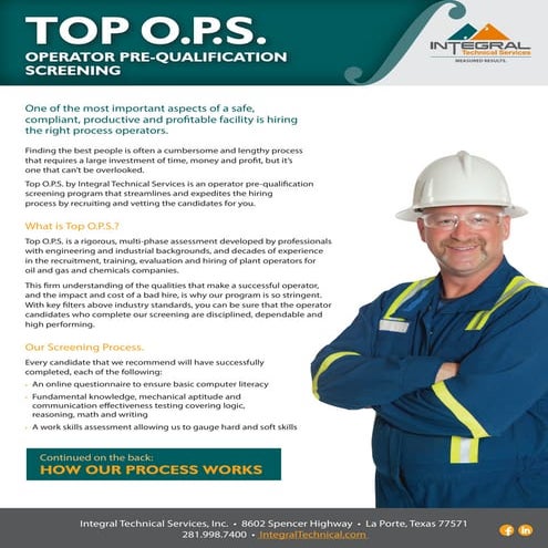 ITECH_TOPS flyer | PDF | Human Resources | Business