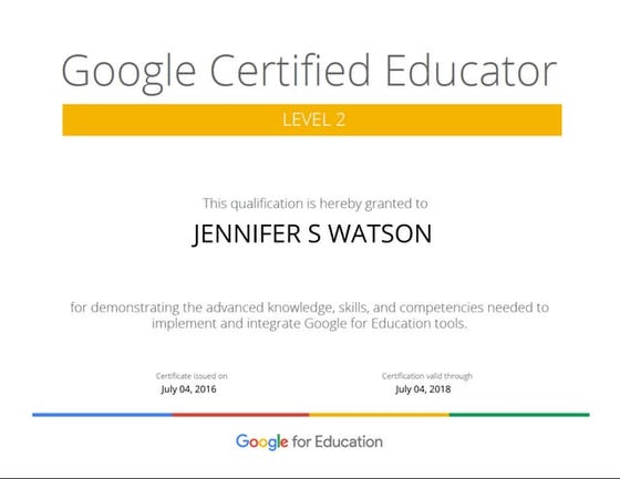 Certificate-Jennifer Watson | PDF