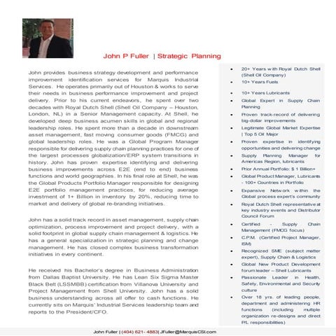 SRATEGIC PLANNING - JPF PROFILE | PDF