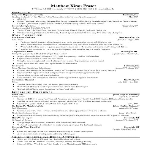 Fraser Resume | DOCX
