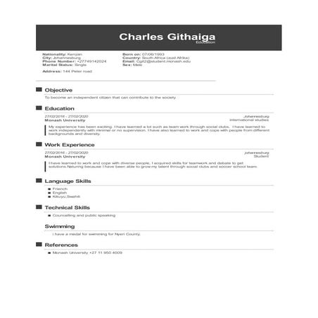 CurriculumVitae | PDF