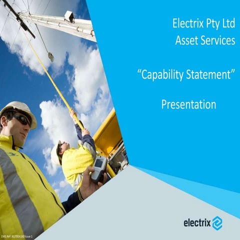 Asset Services Capability Statement Presentation | PPTX