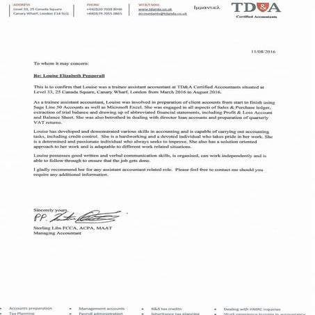 TD & A reference | PDF