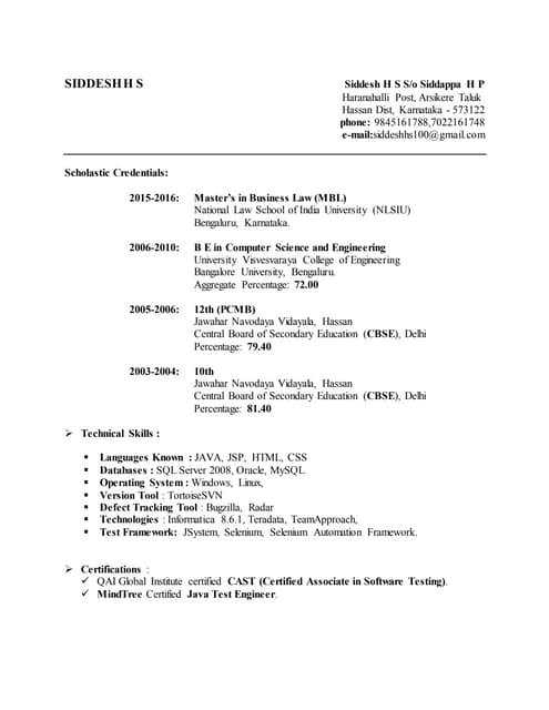 Siddesh S, Sr. software engineer at Exeter group inc