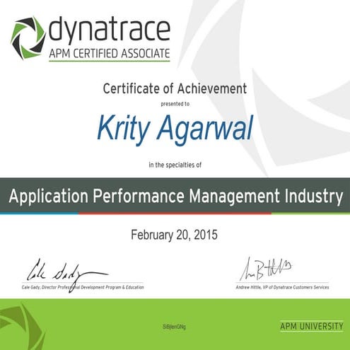 APM_Certificate | PDF