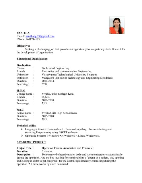 Sunitha Resume - updated | DOC | Computer Networking | Computing