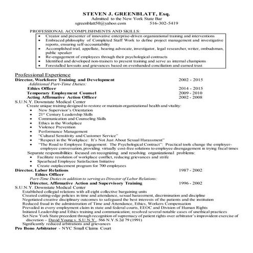 Craig Siegel resume (June 2016) | PDF