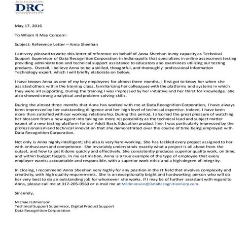 DRC- Letter of Recommendation-Anna Sheehan | DOCX