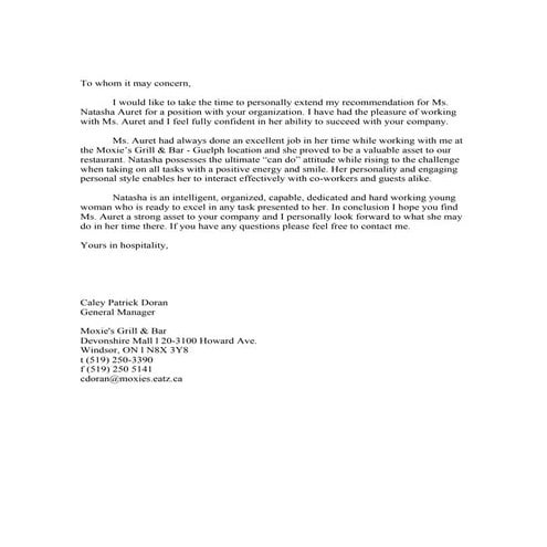 Natasha ref. Letter copy | PDF