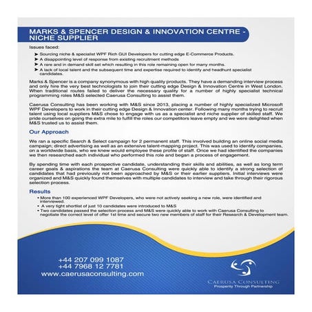 M&S Case Study | PDF