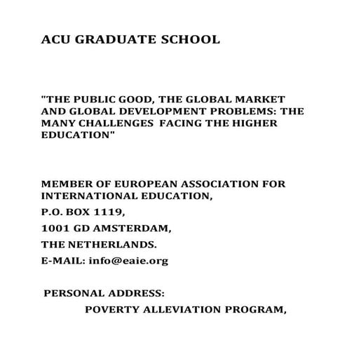 ACU GRADUATE SCHOOL-ARTICLE FOR PUBLICATION | PDF