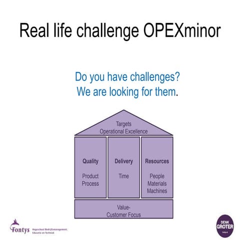 OPEX real life challenge | PPTX
