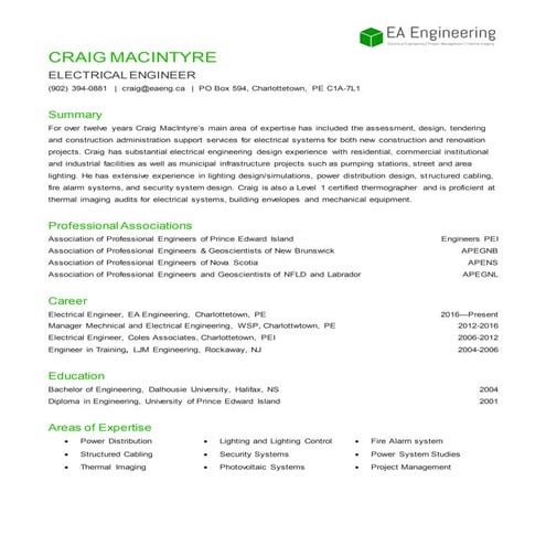 Craig MacIntyre CV_EA Engineering | DOCX