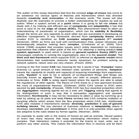 edge of chaos | DOCX