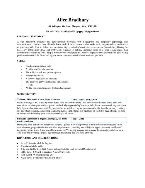 Pam's Resume updated | PDF