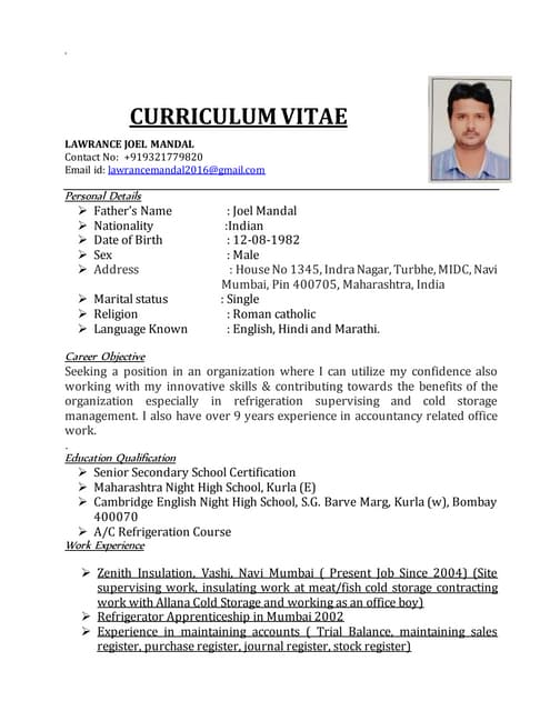CV OF PARVEZ-4 | DOC