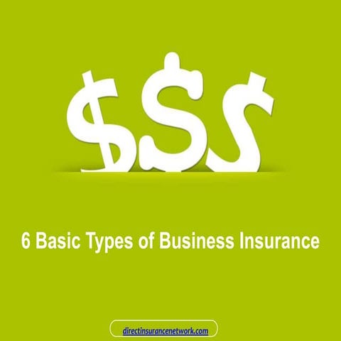 6 basic types of business insurance | PPTX