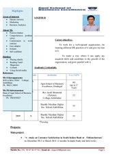 Resume- Chua Jia Jie doc | PDF