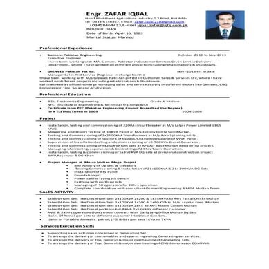 Zaffar Iqbal new CV | DOCX